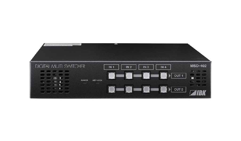 Digital Multi Switcher with 4 Inputs & 2 Outputs | 3MADE AV